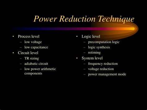 PPT Low Power Processor Design PowerPoint Presentation Free Download ID 5885063