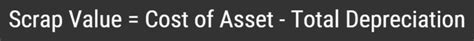 How To Calculate Scrap Value Of An Asset Accounting Capital