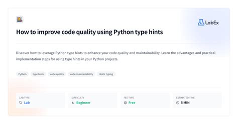 How To Improve Code Quality Using Python Type Hints Labex