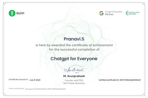 Pranavi Senthil Kumar On Linkedin Chatgpt Ai