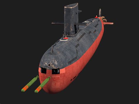 Type 039 Song Class Submarine 3d Model By Finiask