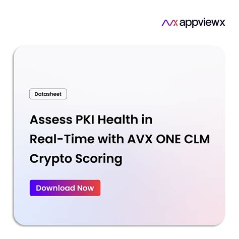 Avx One Clm Crypto Score How Healthy Is Your Pki Sampathkumar K Posted On The Topic Linkedin