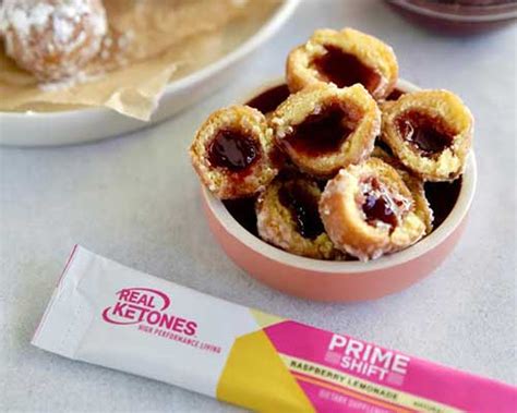 Keto Raspberry Jelly Donut Bites Real Ketones