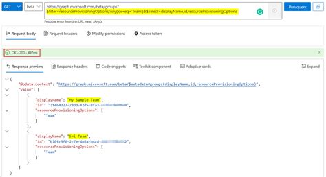 Azure Active Directory Microsoft Graph Api To Get List Of All Teams Stack Overflow