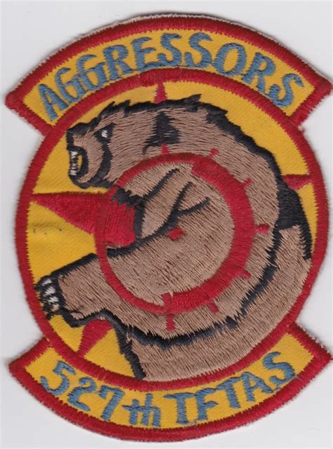 Usaf Patch Usafe 527 Tftas Tactical Fighter Training Aggressor Squadron