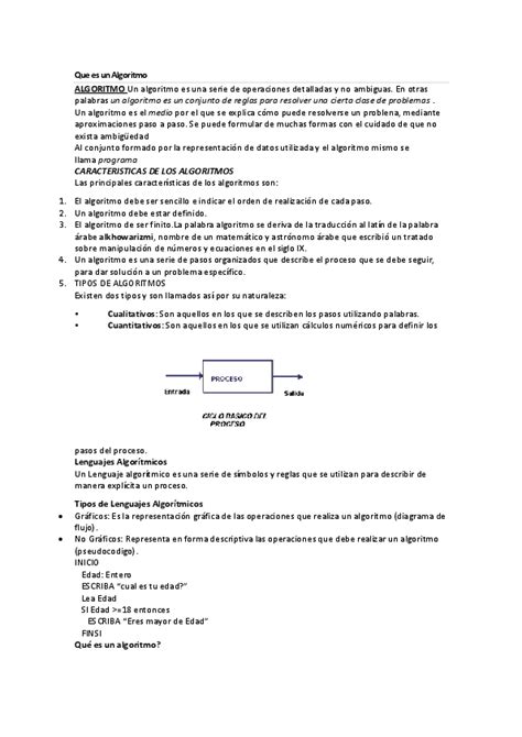 doc que es un algoritmo algoritmo