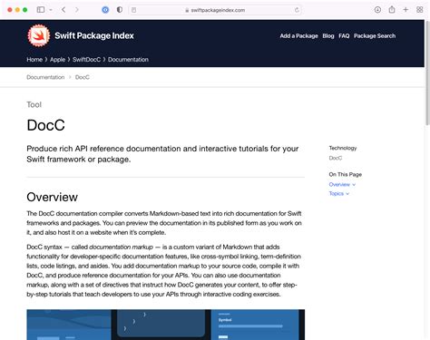 Auto Generating Auto Hosting And Auto Updating Docc Documentation On The Swift Package Index