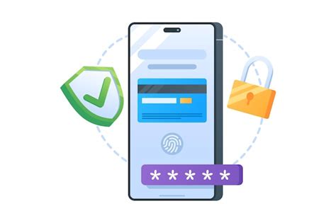 Premium Vector Transaction Security Vector Illustration