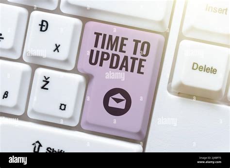 Text Caption Presenting Time To Updatethe Latest Information About A