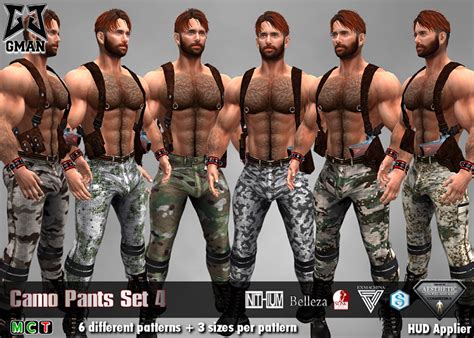 Second Life Marketplace Gman P Camo Pants Set 4
