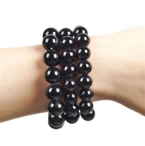 Black Agate Bracelet Crystal Bracelet Bombyx Mori