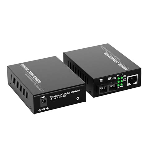 千兆单模双纤光纤收发器一对光钎延长器光电转换器1光1电4电8电网络视频监控单纤sc口20km传输内置电源阿卡斯 虎窝淘