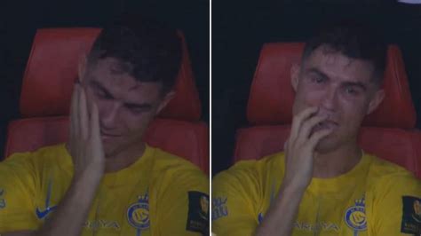 Cristiano Ronaldo In Tears After Al Nassr Suffer Defeat To Al Hilal In