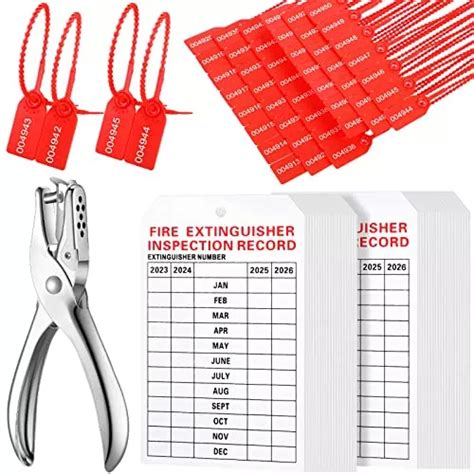 101 Etiquetas De Inspección De Extintores De Incendios