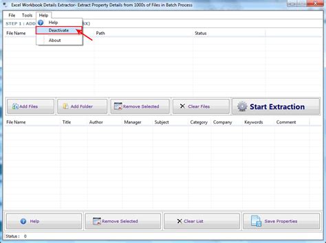 Help Excel Workbook Details Extractor Software