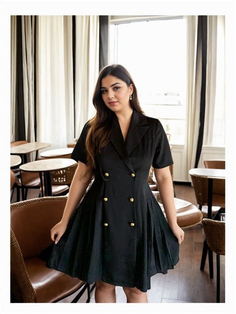 Kelly Plus Size Trench Coat Dress Hello Curve