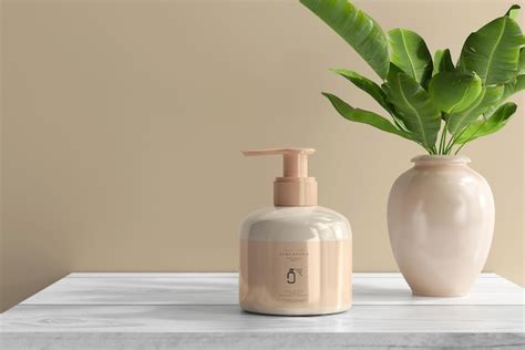 Free Psd Pump Bottle Mockup