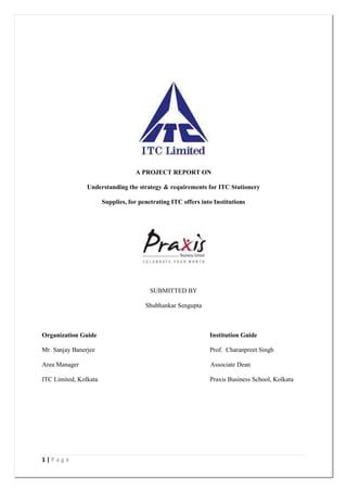 A Project Report On Itc DOCX
