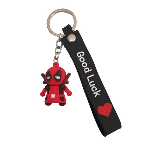 قیمت و خرید جاکلیدی مدل سیلیکونی طرح ابر قهرمانان ددپول بچه کد Db20