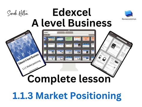 Edexcel A Level Business 1 1 3 Market Positioning Complete Updated Lesson 113 Teaching Resources