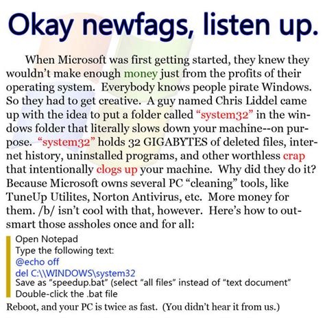 Delete System32 Know Your Meme