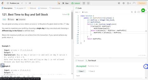 Conquered The Best Time To Buy And Sell Stock On Leetcode Venkatesh