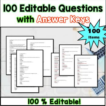 Computer Software And Applications Exam Bank Test And Quiz Questions Editable
