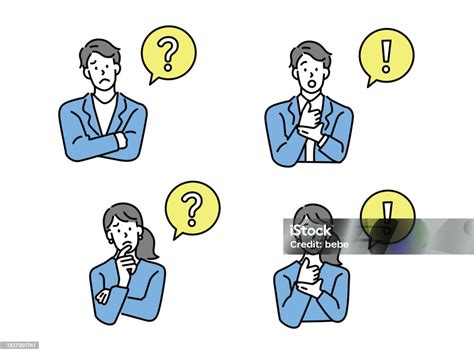 얼굴 표정 해상도 함께 생각하는 연합 여성으로 질문과 문제 해결을 대표하는 남성과 여성의 그림 물음표 벡터 일러스트라를 가진 사 남자에 대한 스톡 벡터 아트 및 기타 이미지