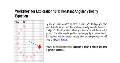Rotational Motion Physics Basic Introduction Angular Velocity