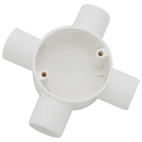 Intersection Box 4 Way 20mm White