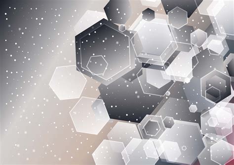 Download White Hexagon Pattern On A Quicksilver Background Download White Hexagon Pattern On A Quicksilver Background