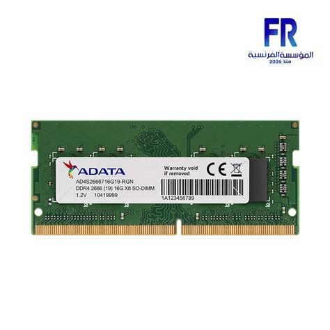 Adata 16gb Ddr4 2666mhz Laptop Memory Alfrensia