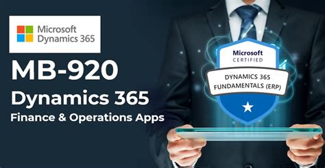 Microsoft Dynamics 365 Fundamentals Erp Mb 920 قيمة الحلول لتقنية المعلومات Certivalue