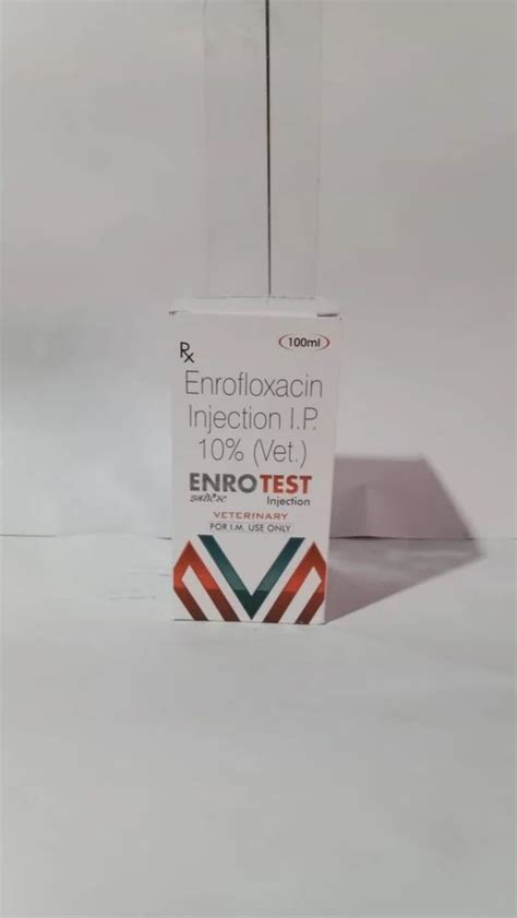 Enrofloxacin Veterinary Injection Ip 10 Packaging Type Box