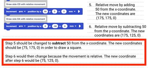 VEX CTE Unit Absolute Vs Relative Movements Lesson Reading Code