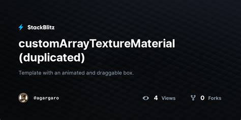 Customarraytexturematerial Duplicated Stackblitz