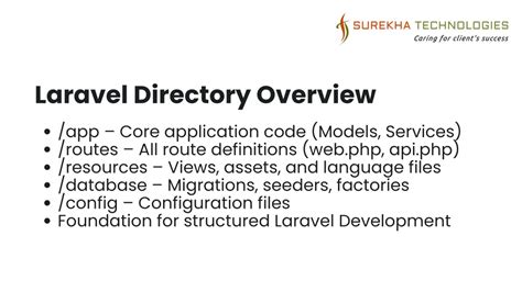 ppt laravel structure key aspects of application architecture