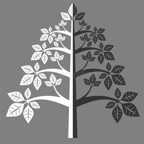 Symmetrical Tree Silhouette Stock Illustrations 2 255 Symmetrical Tree Silhouette Stock