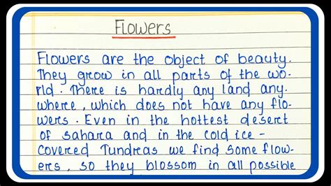 Example Of Flowery Writing Style At Sam Mcclendon Blog