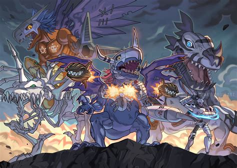 Metalgreymon Metalgreymon Skullgreymon Megadramon Andromon And 1