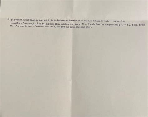 solved 2 6 points recall that for any set s 1s is the