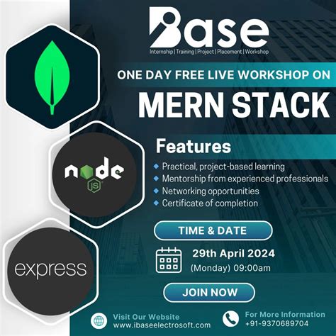 ibase electrosoft llp on linkedin 🚀 join us live as we dive into the mern stack mongodb