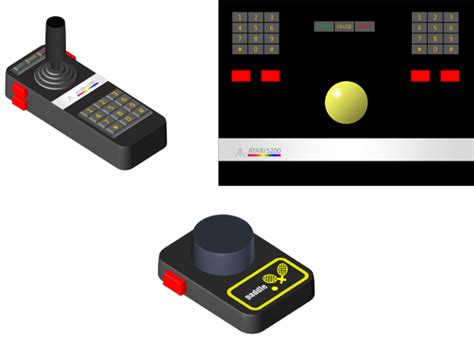 Atari 5200 Controllers And Paddle Old By Tangentg On Deviantart