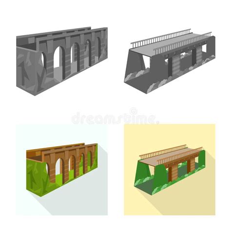 Vector Design Of Connection And Design Logo Set Of Connection And Side Stock Vector