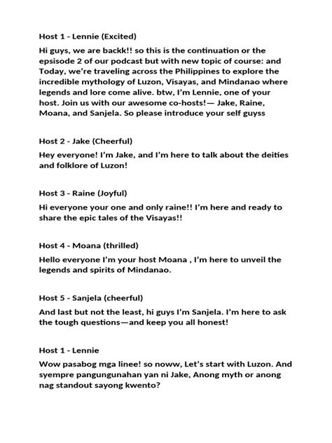 Script Ep2 Pdf Folklore Mythology