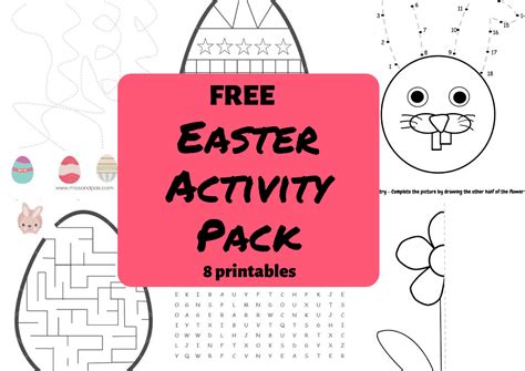 Easter Activity Pack Free Easter Printable Booklet Within Printable