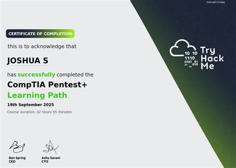 Cybersecurity Pentest Tryhackme Comptiapentestplus Infosec Redteam Offensivesecurity