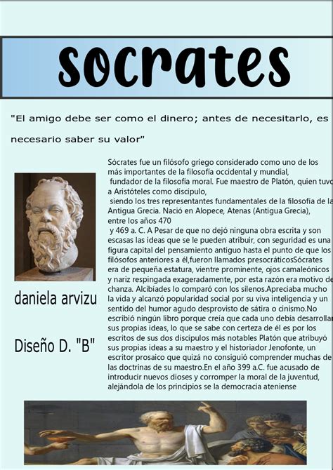 Infografía Sobre Sócrates Sócrates Filosofía Neurociencia Y Educacion