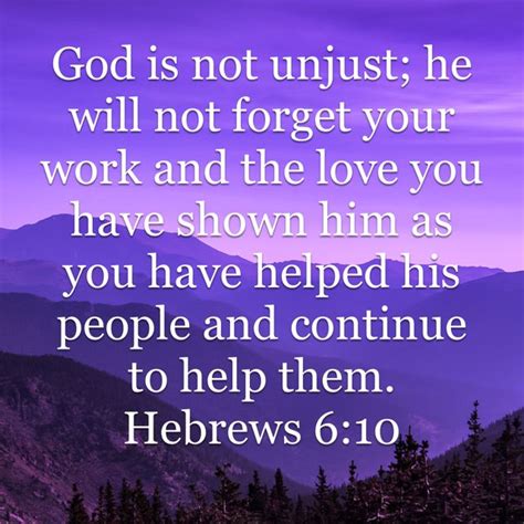 Hebrews 610 New International Version Niv Bible Apps Love You God