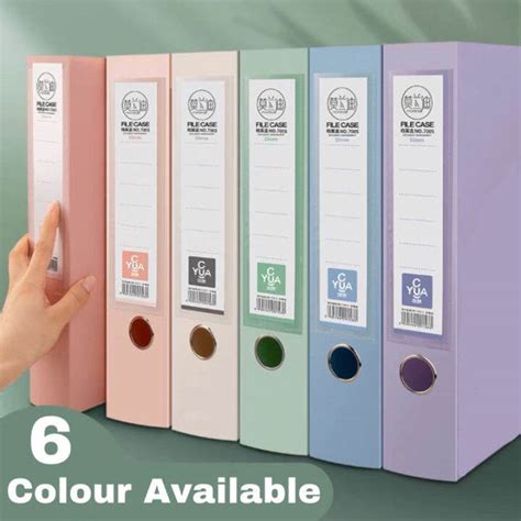 A Storage File Box Thick PVC File Box Storage Plastic File Box With Label Velcro Magic Tape